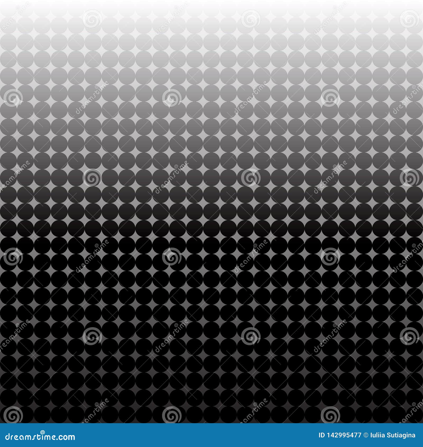 Circles Pattern Black Gradient Colors. Vector Seamless Background Stock ...