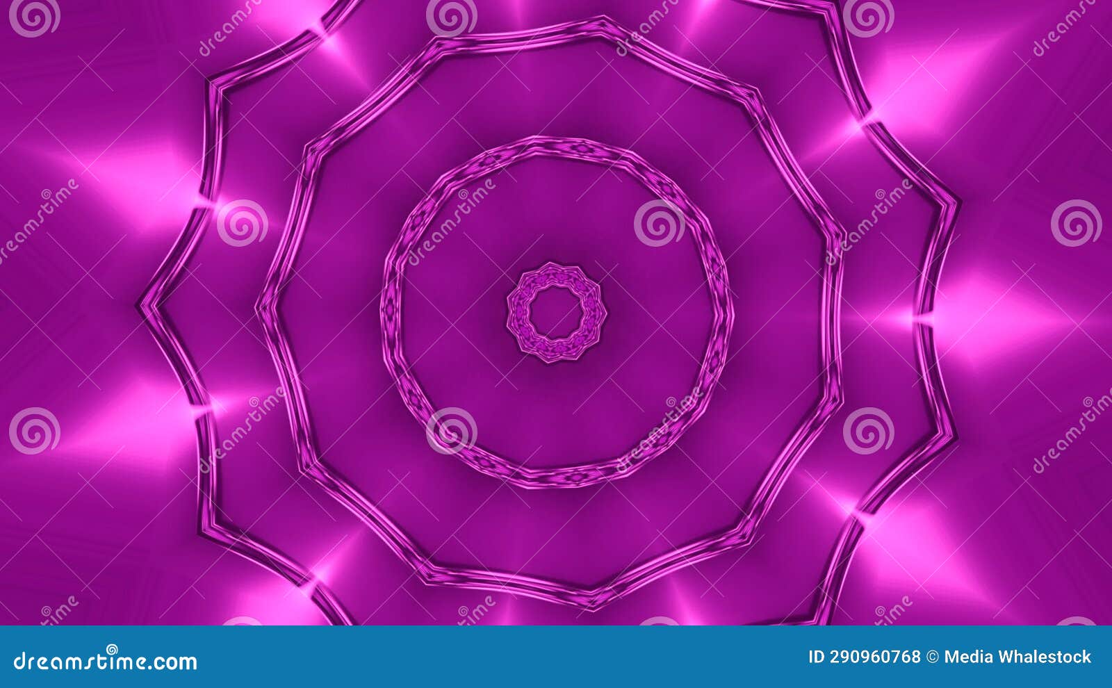 Circles of Pattern with Bright Wave Flashes of Light. Design. Bright ...