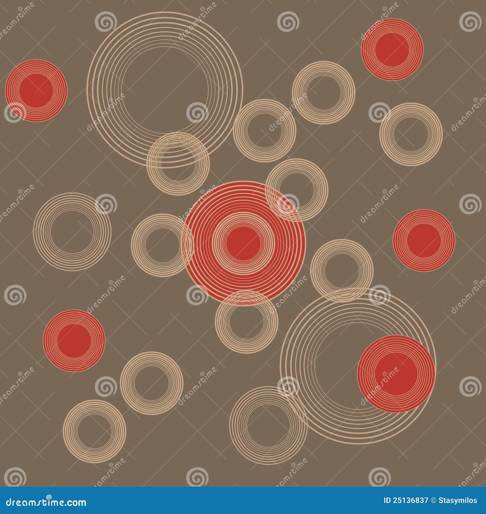 Circles on red stock illustration. Illustration of circle - 25136837