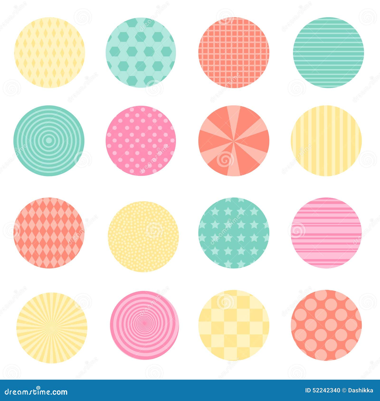 Circles with retro design stock vector. Illustration of chic - 52242340