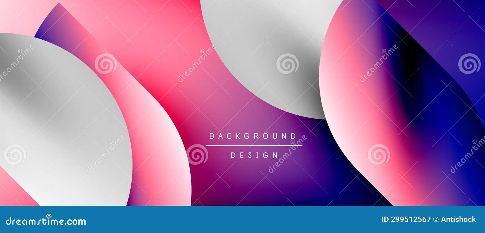 Circles and Round Shapes with Gradients. Minimal Abstract Background ...