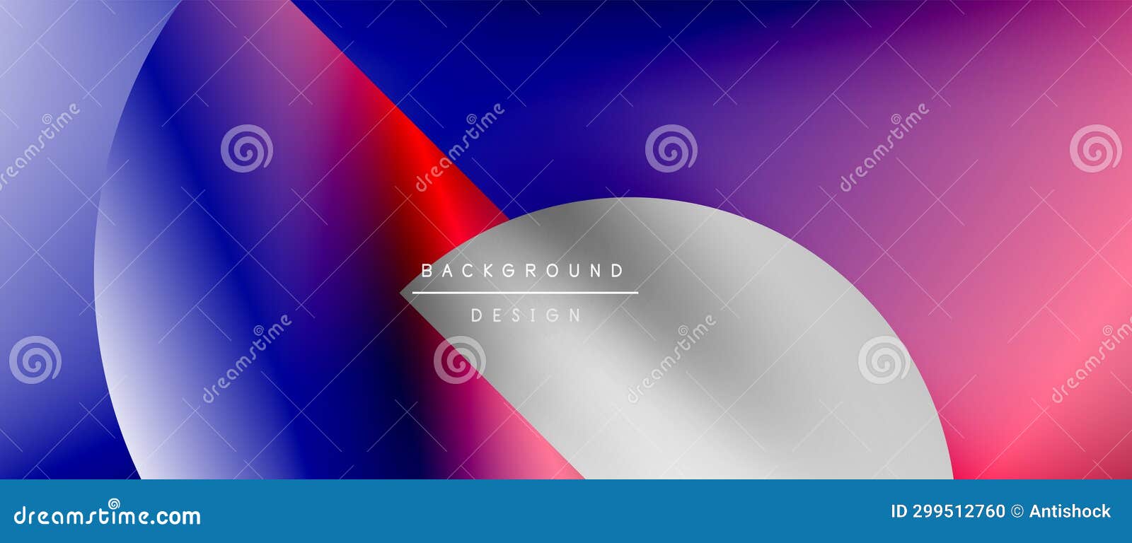 Circles and Round Shapes with Gradients. Minimal Abstract Background ...