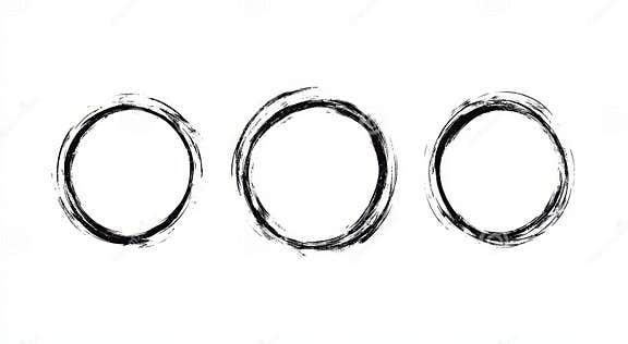 Circles Scribbled by Hand. Text Banners, Social Media Background ...