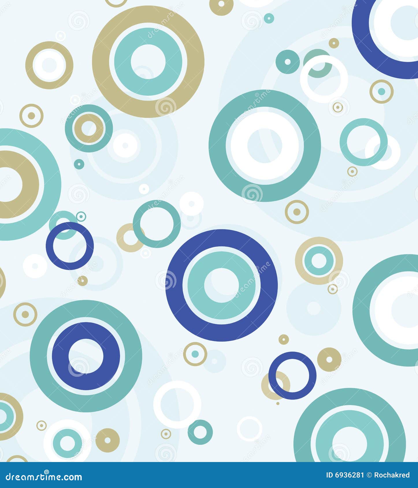 Circles Seamless Pattern Stock Vector Illustration Of Geometric 6936281
