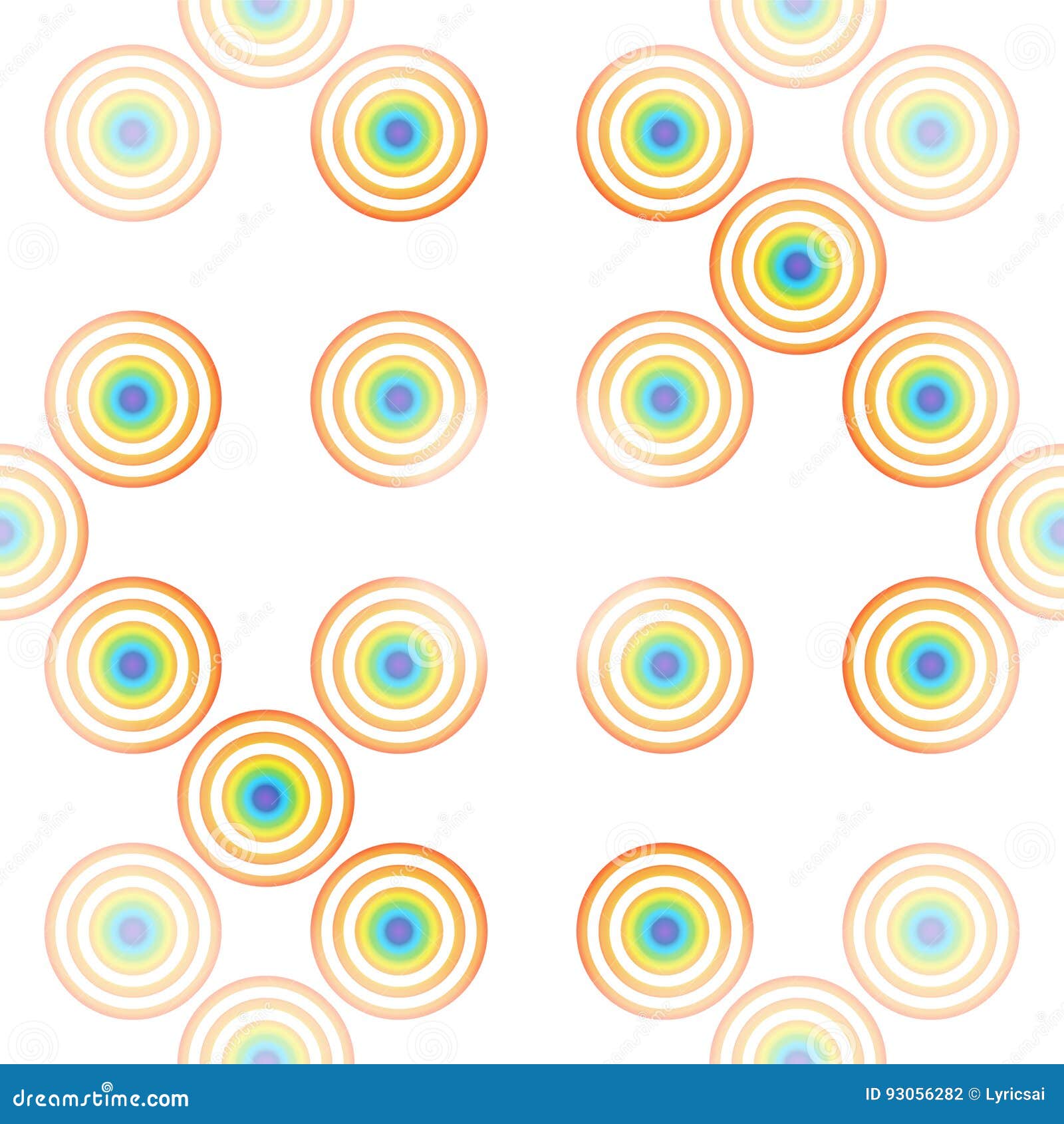 Circles seamless pattern stock vector. Illustration of background ...