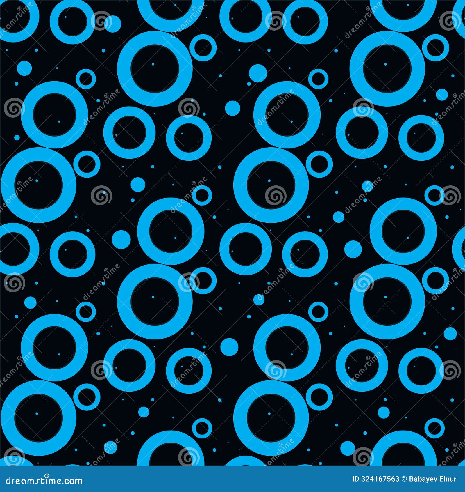 Circles Seamless Pattern. Modern Stylish Texture Stock Vector ...