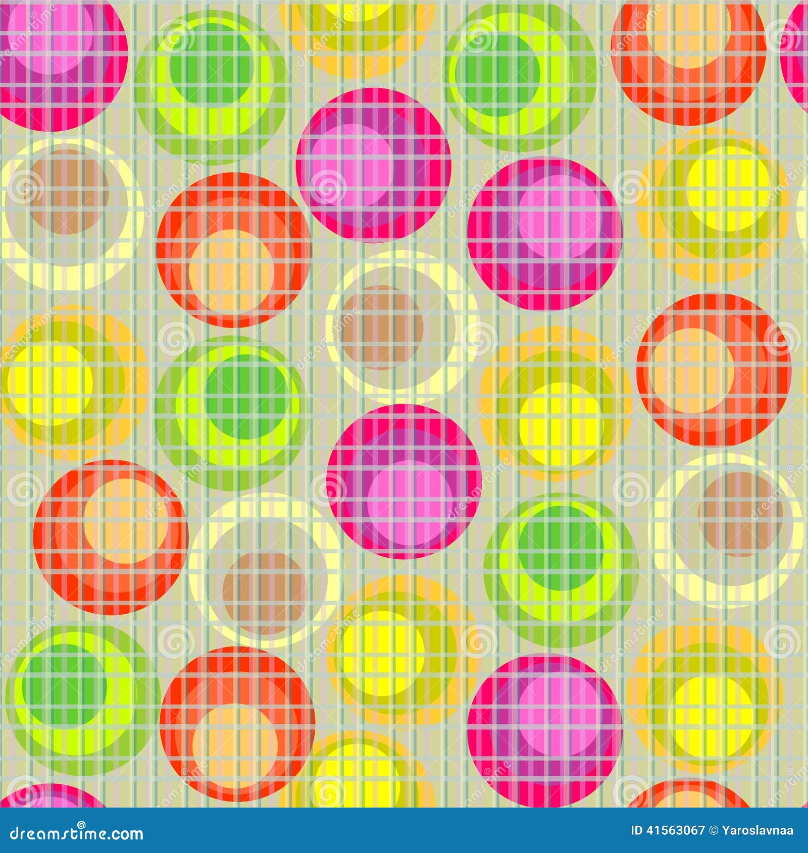 Circles Seamless Pattern Stock Vector Illustration Of Geometric 41563067