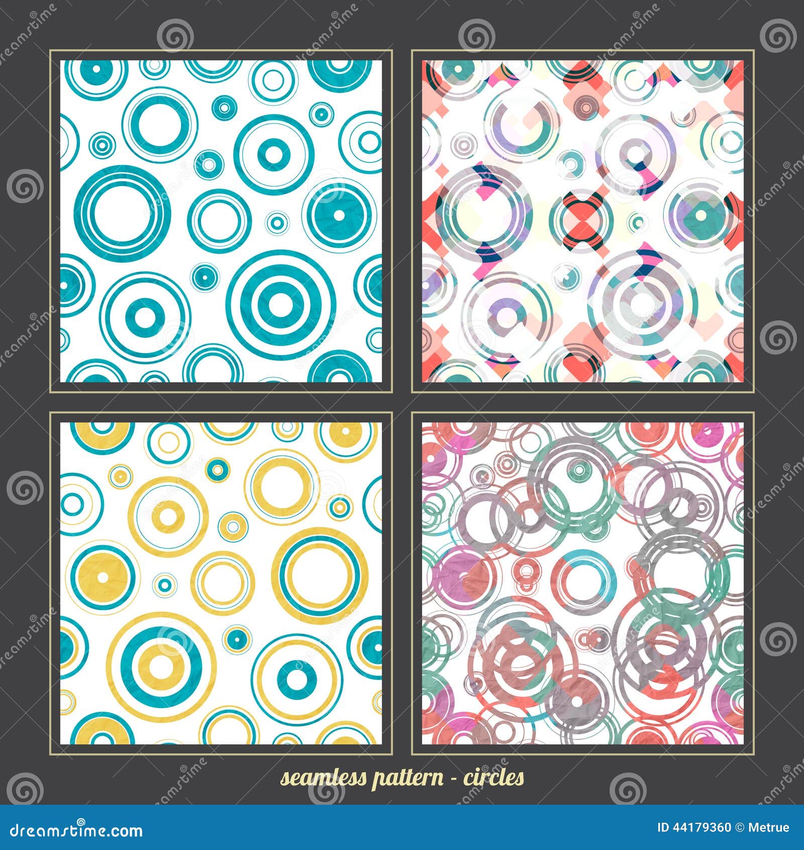 Circles set stock vector. Illustration of flat, background - 44179360