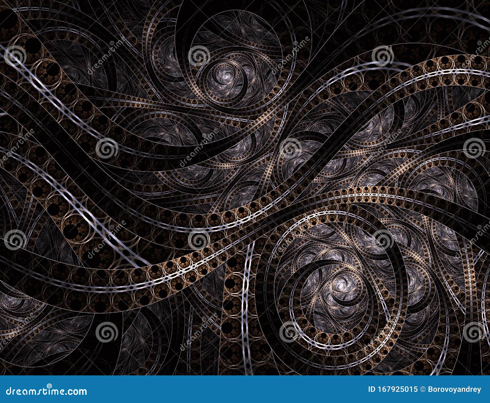 Circles and Spikes Abstract Background. Stock Illustration ...