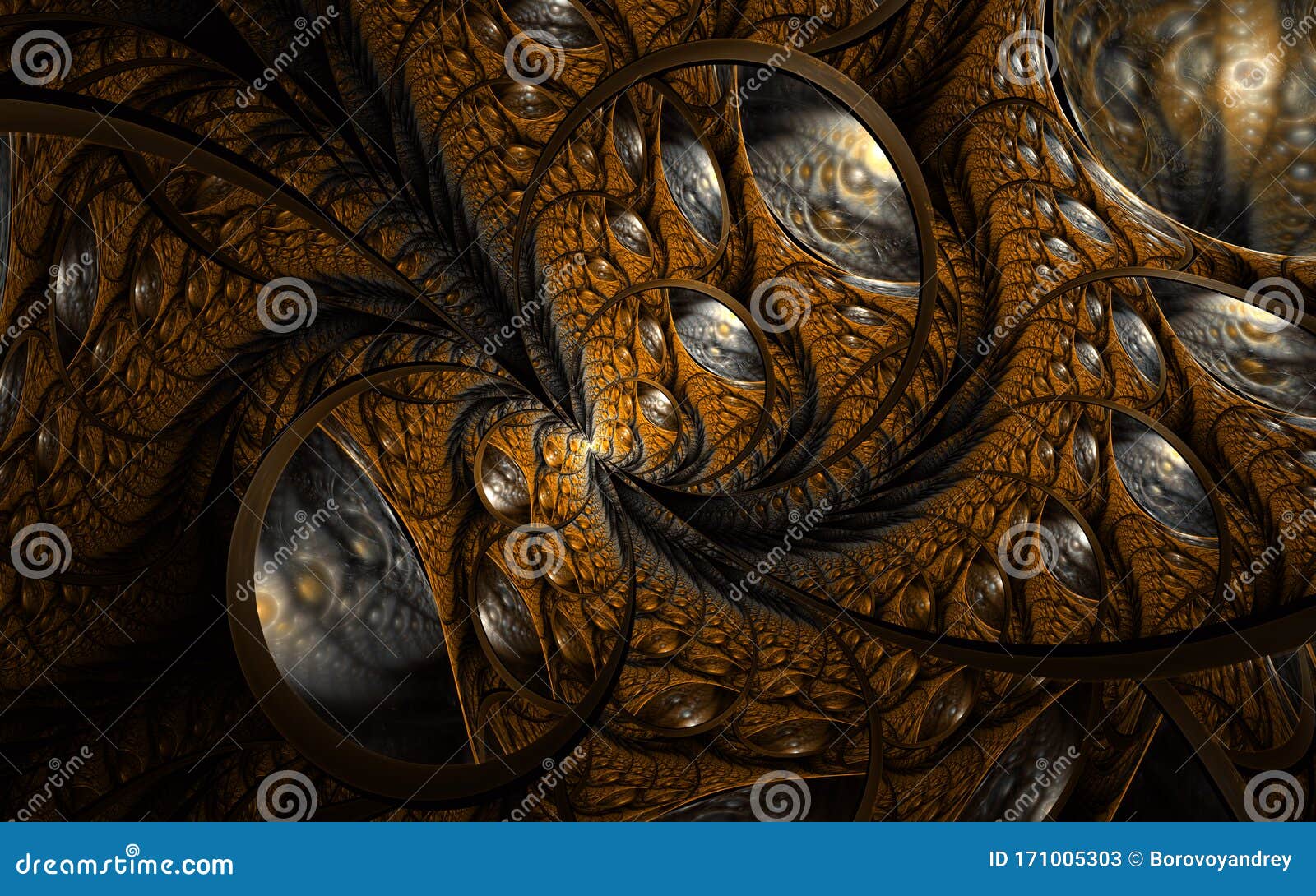 Circles and Spikes Abstract Background. 3d Layers of Colorful Blending ...