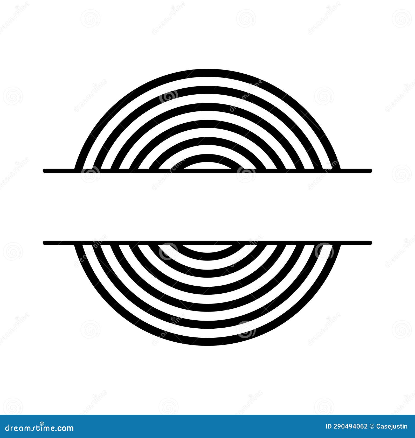 Circles Split Frame Design Vector Illustration | CartoonDealer.com ...