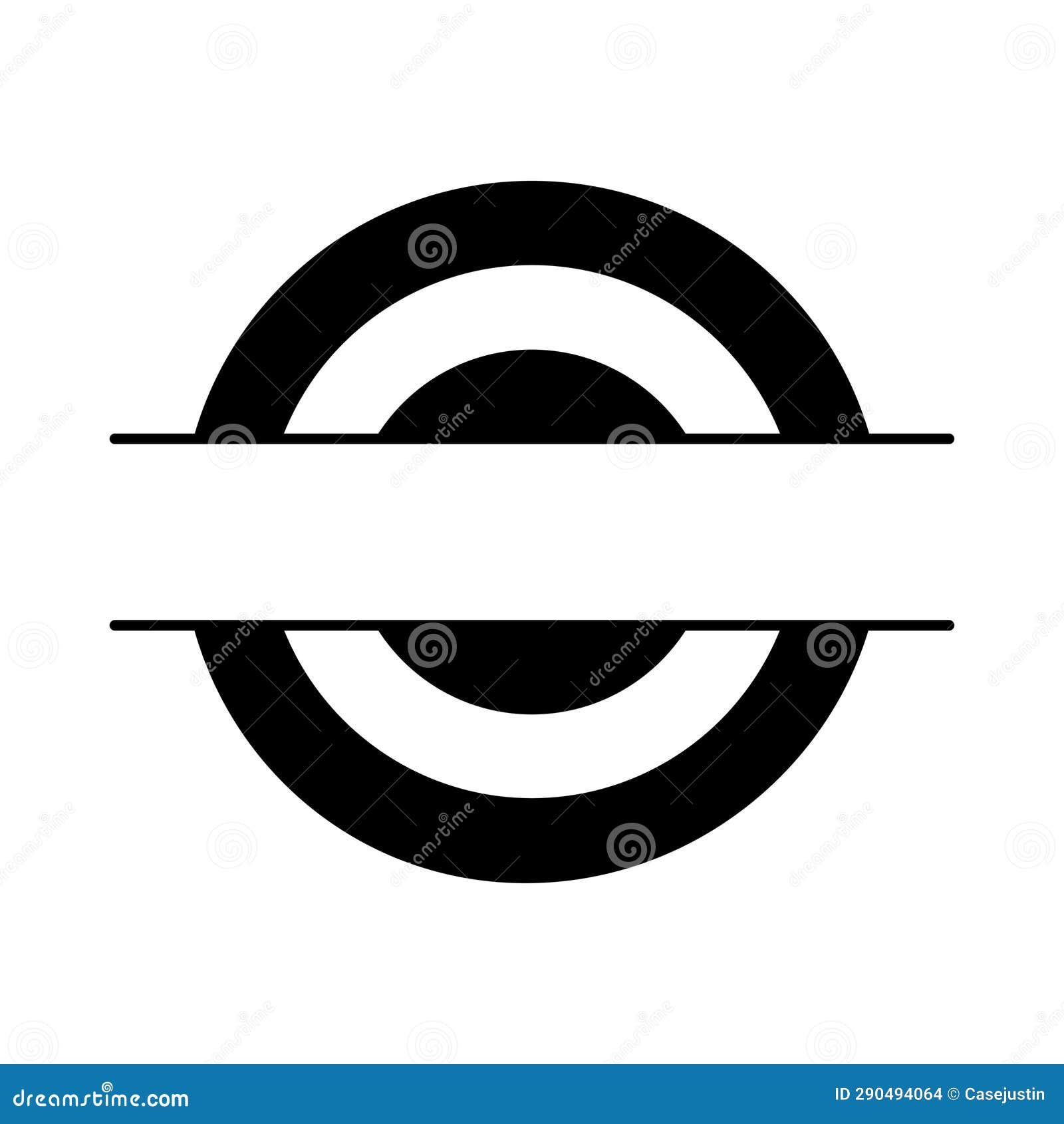 Circles Split Frame Design Vector Illustration | CartoonDealer.com ...