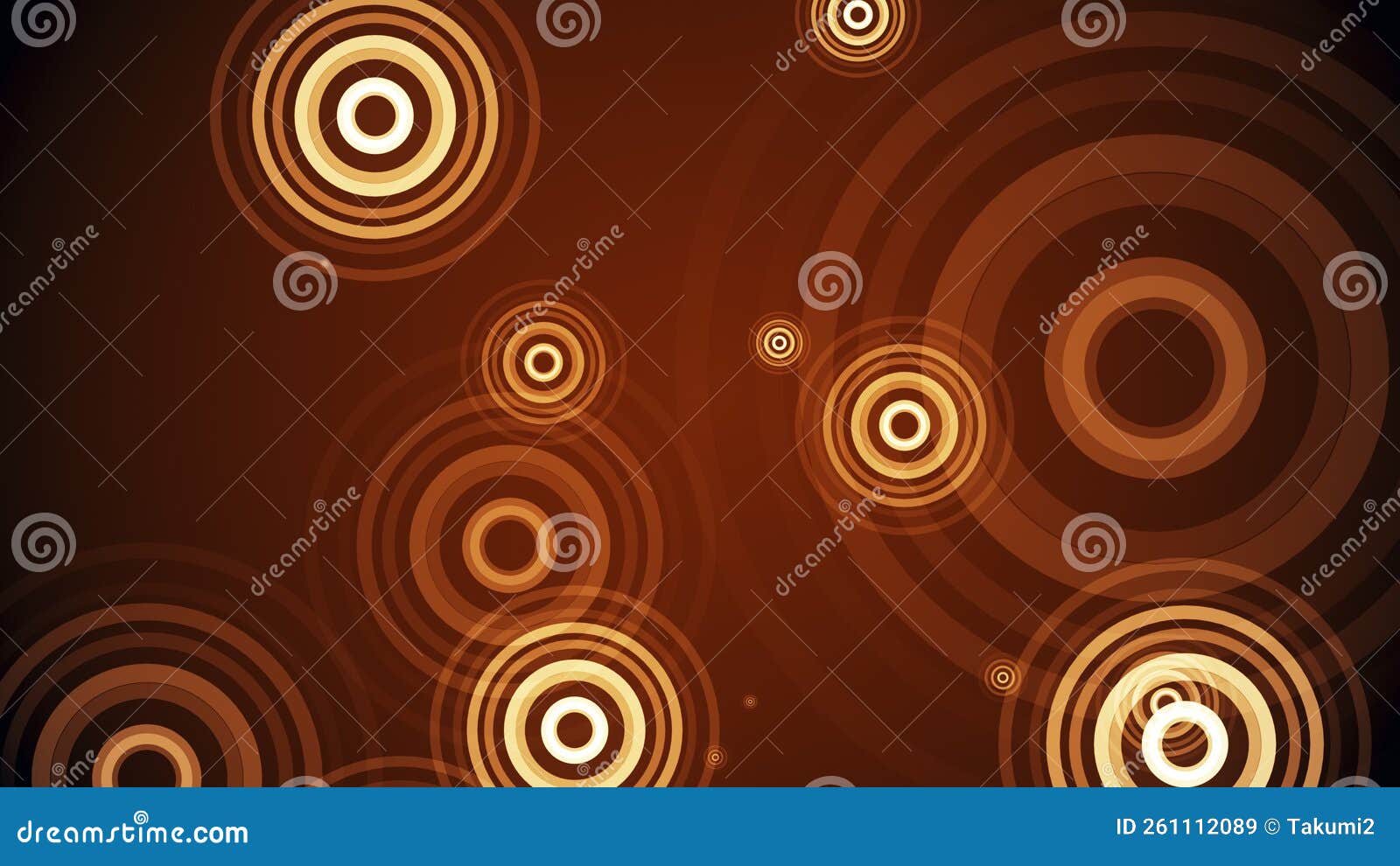 Circles Spring Up on a Colorful Background Stock Illustration ...