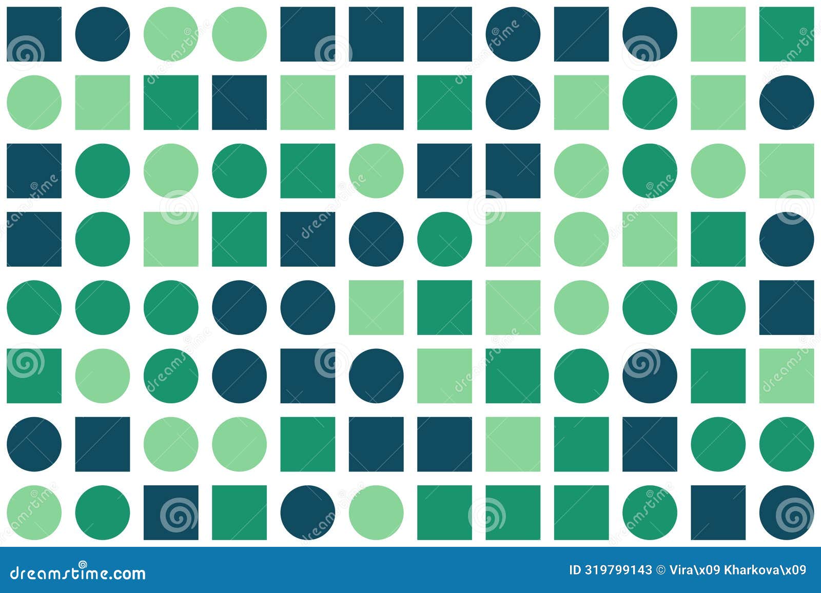 Circles and Squares Background. Abstract Pattern Design Stock Vector ...