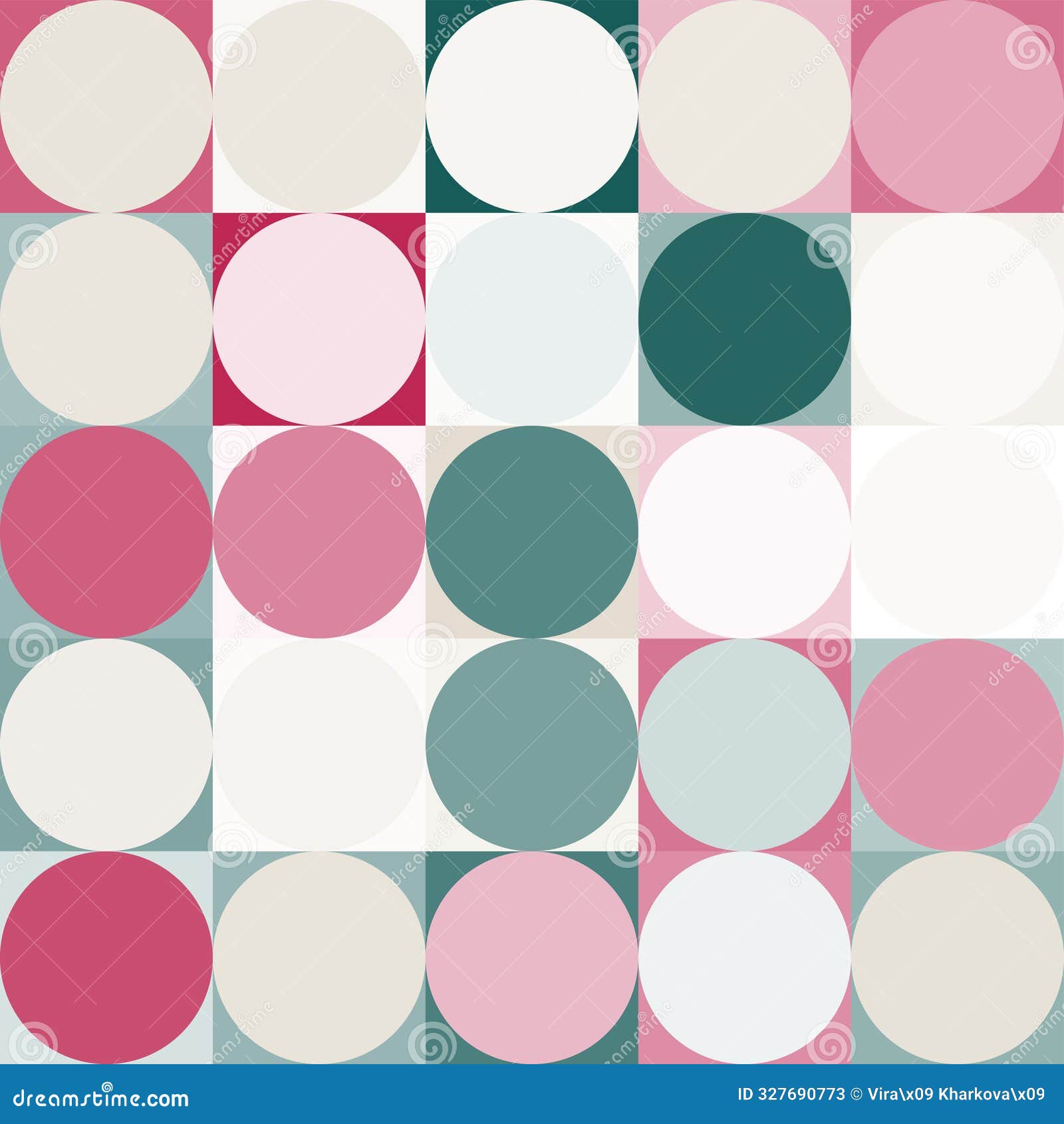Circles and Squares Background. Abstract Pattern Design Stock Vector ...