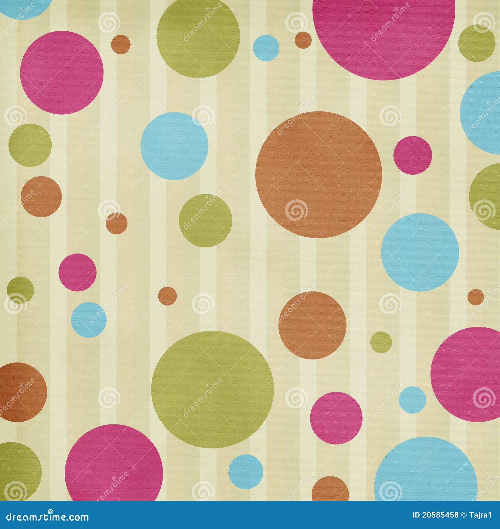 Circles on Striped Background Stock Illustration - Illustration of ...