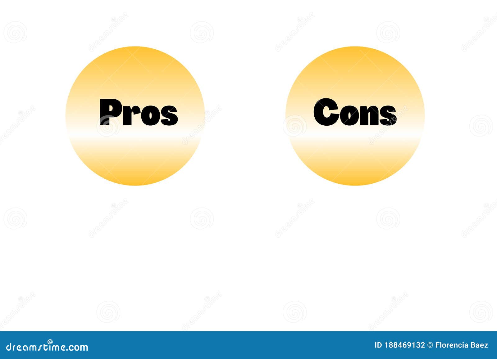 Circles with the Text Pros and Cons. Simple Concept for Comparison ... Circles with the Text Pros and Cons. Simple Concept for Comparison ...