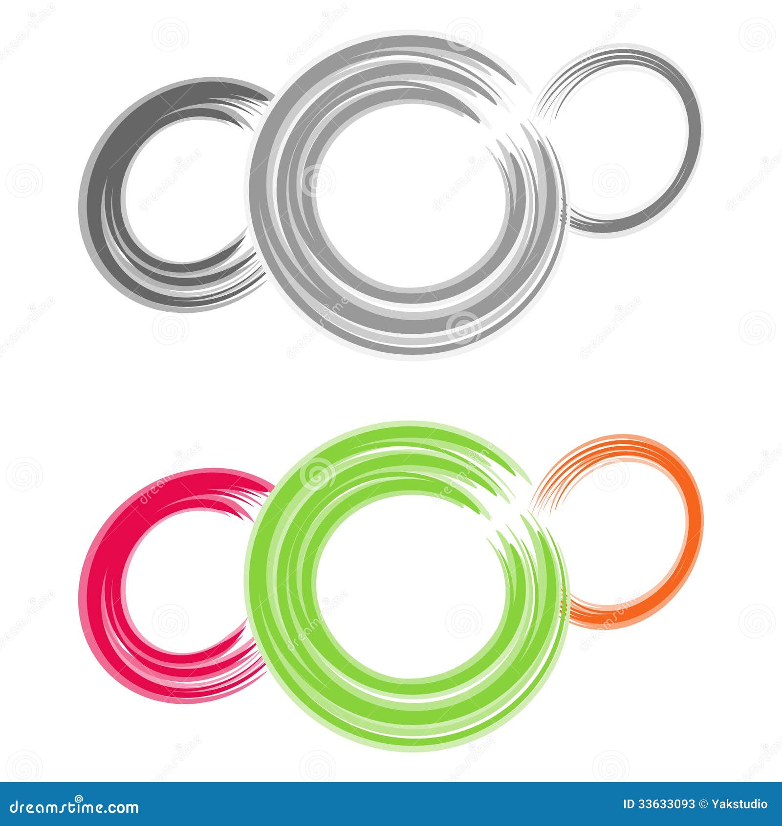 Circles theme stock vector. Illustration of full, color - 33633093