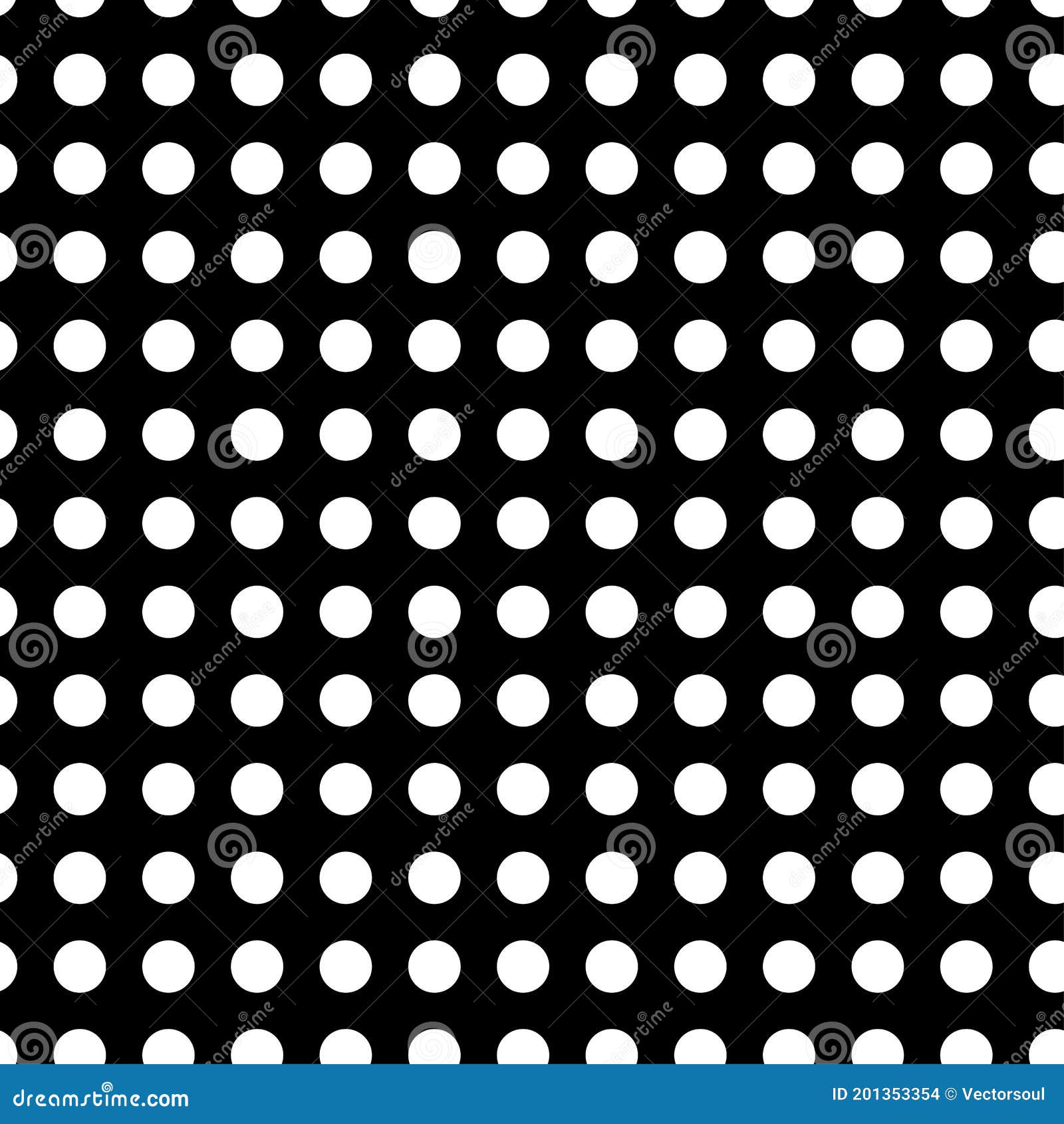 Circles Tileable, Repeatable Black and White Monochrome Dots, Dotted ...