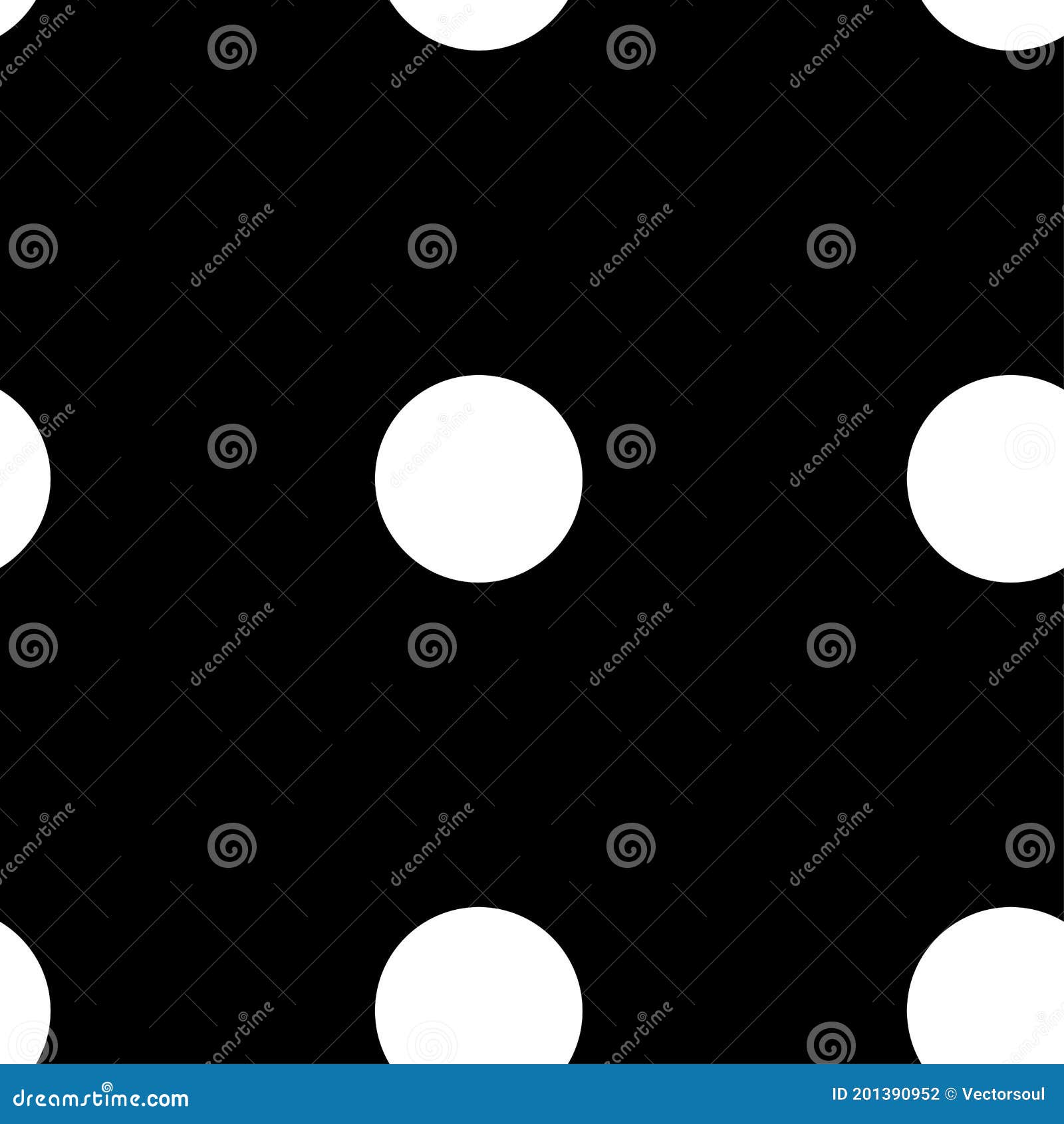 Circles Tileable, Repeatable Black and White Monochrome Dots, Dotted ...