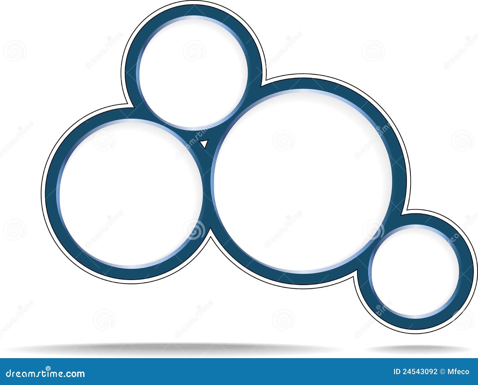 Circles vector banner stock vector. Illustration of dialog - 24543092