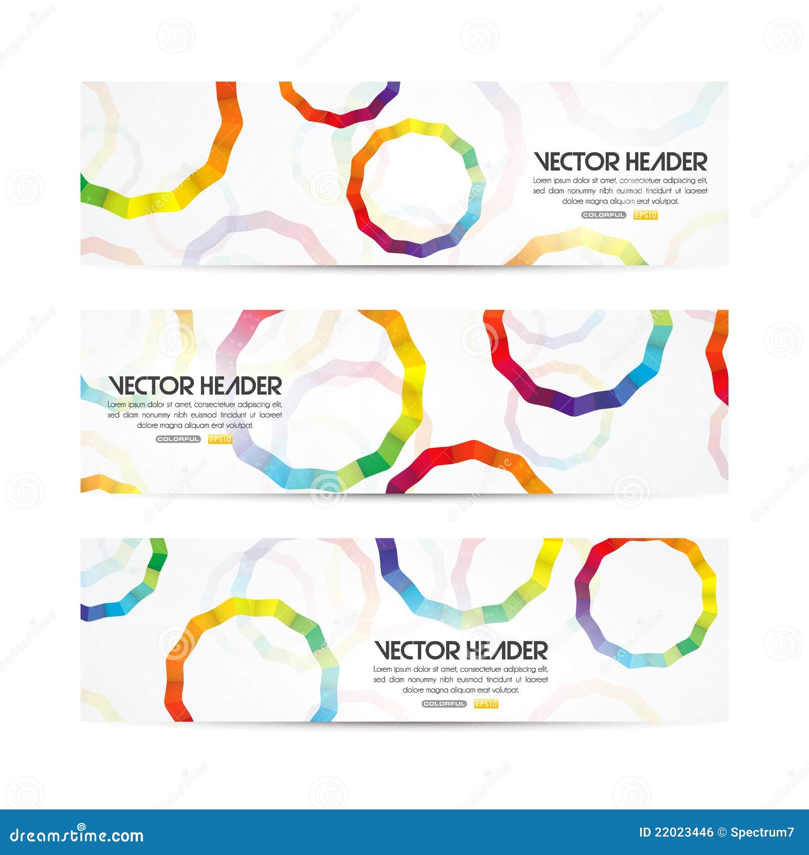 Circles vector header stock vector. Illustration of abstract - 22023446