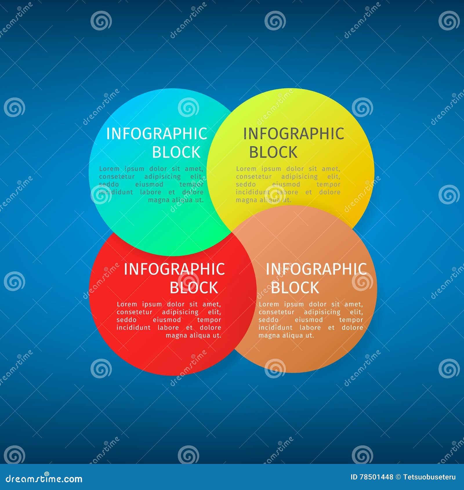 Circles stock vector. Illustration of modern, layout - 78501448