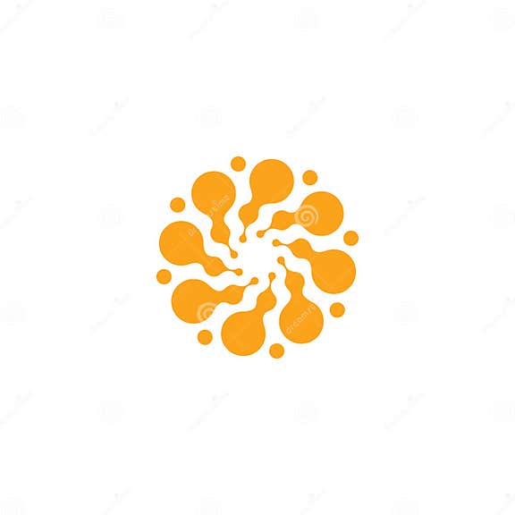 Circles Vector Logo. New Modern Isolated Abstract Sun Shape. Round Logo ...