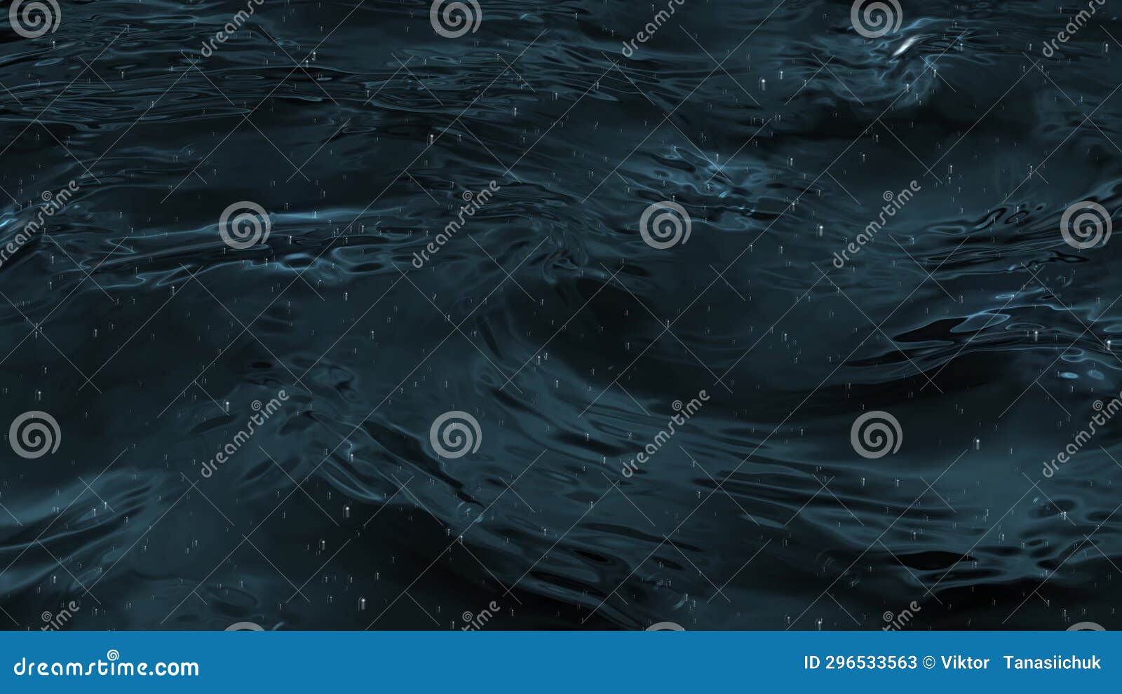 Circles on the Water from Above, Animated Background, on the Surface of ...