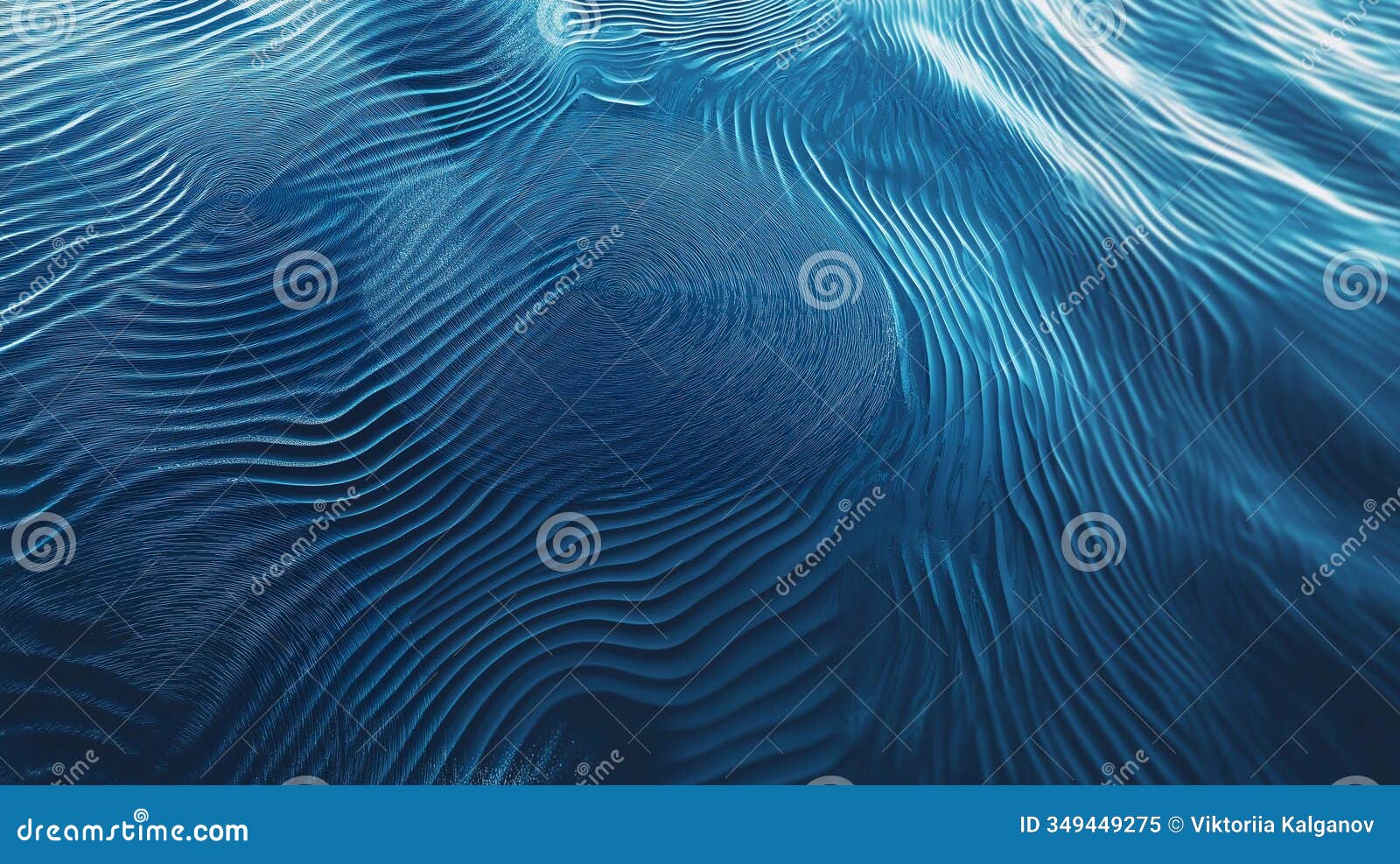 Circles on the Water in the Form of Fingerprints Stock Illustration ...