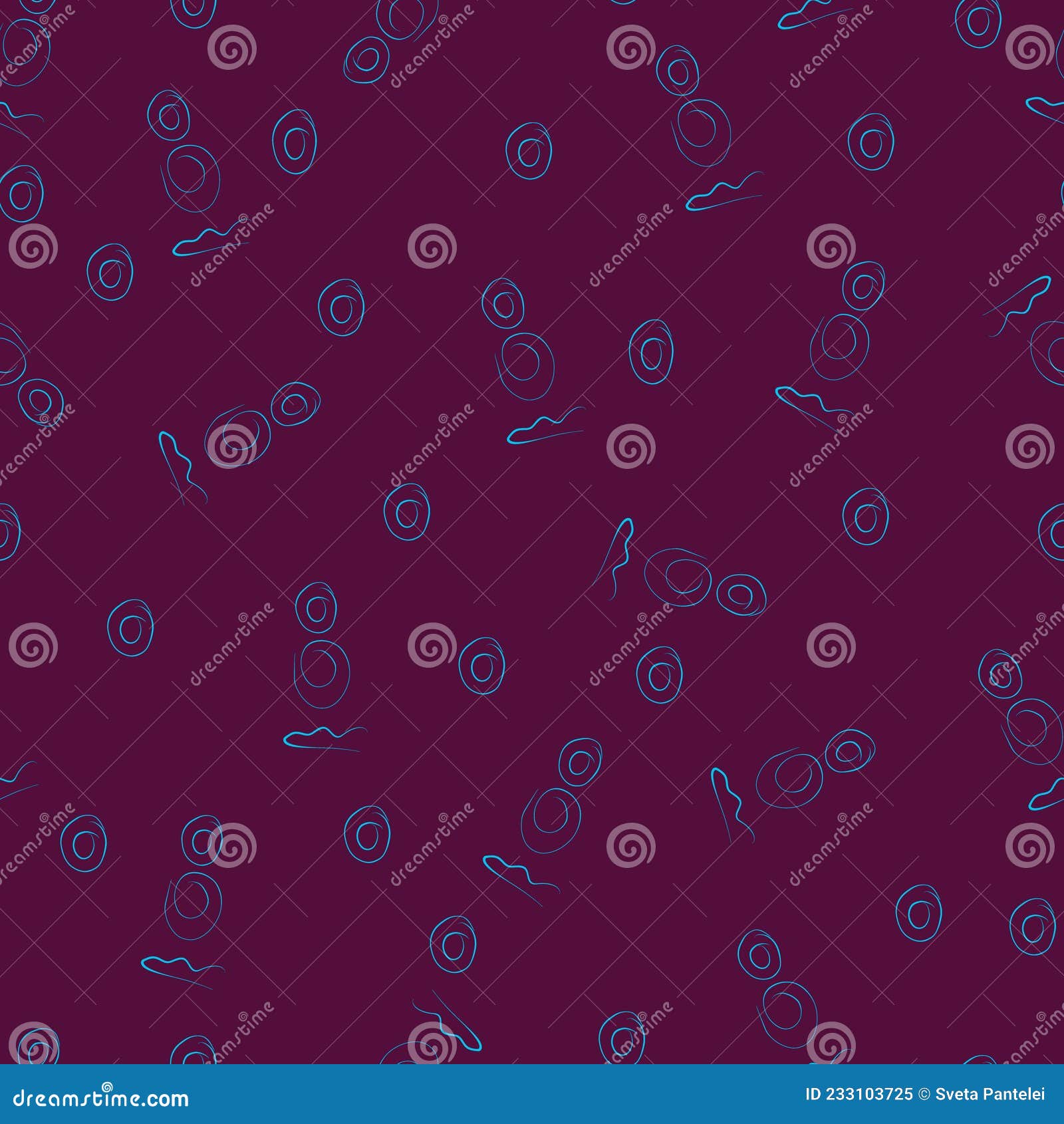 Circles and Wave Abstraction Pattern. Line Style. Lines in the Form of ...