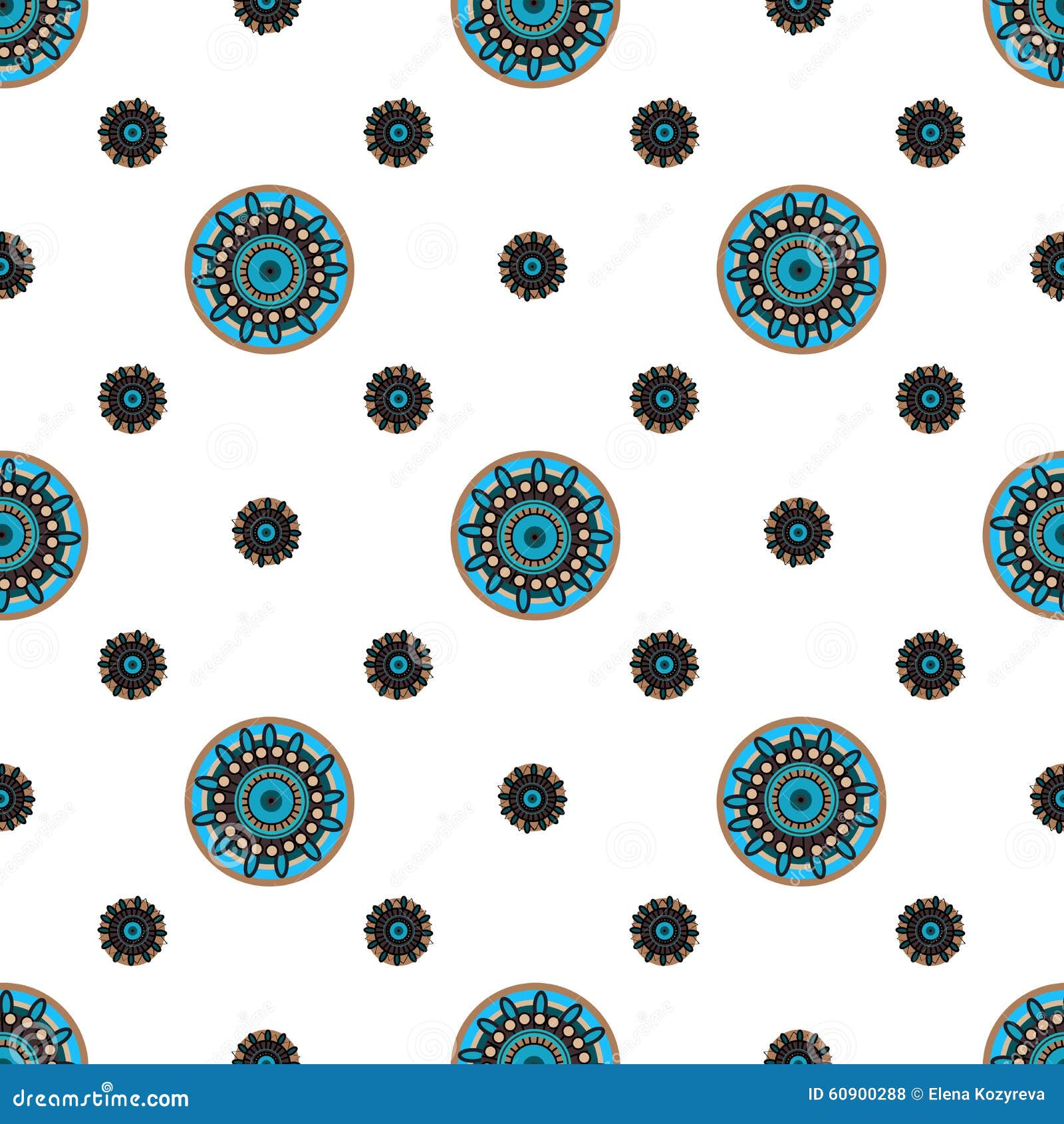 Circles on a White Background Abstract Seamless Pattern Stock ...