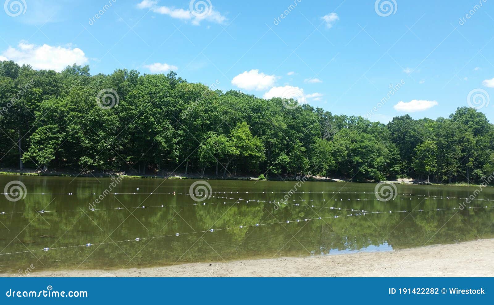 Circleville Park Silver Lake Beach Stock Photo - Image of forest ...
