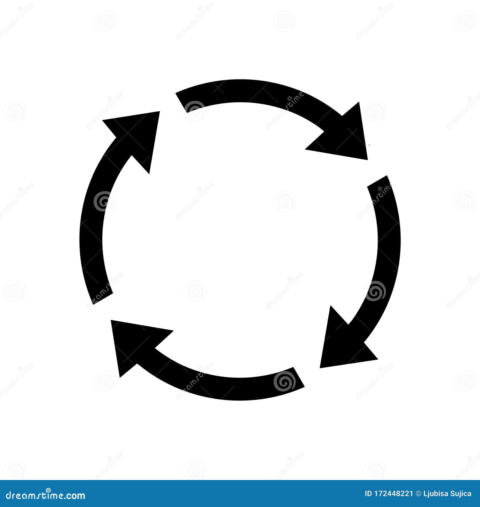 Circling Arrows Icon Isolated on White Background, Arrows in Circle ... Circling Arrows Icon Isolated on White Background, Arrows in Circle ...