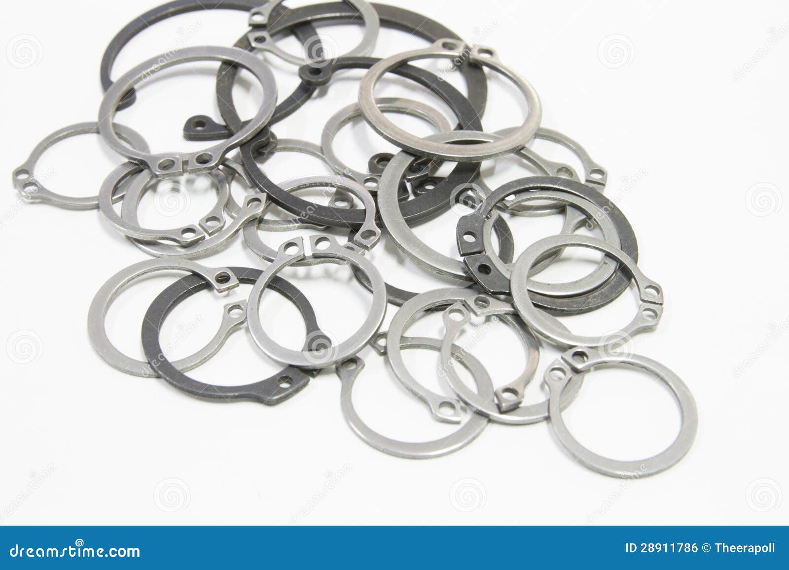 Circlips photo stock. Image du partie, boucles, arrêtoir - 28911786