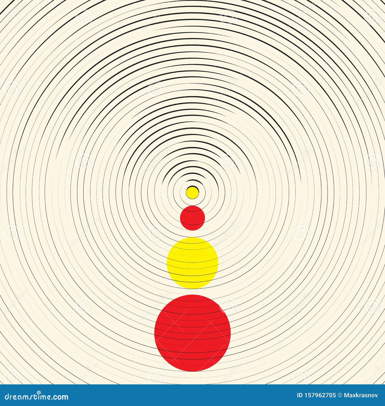 Circlular Pattern. Conceptual Geometric Background Stock Vector ...