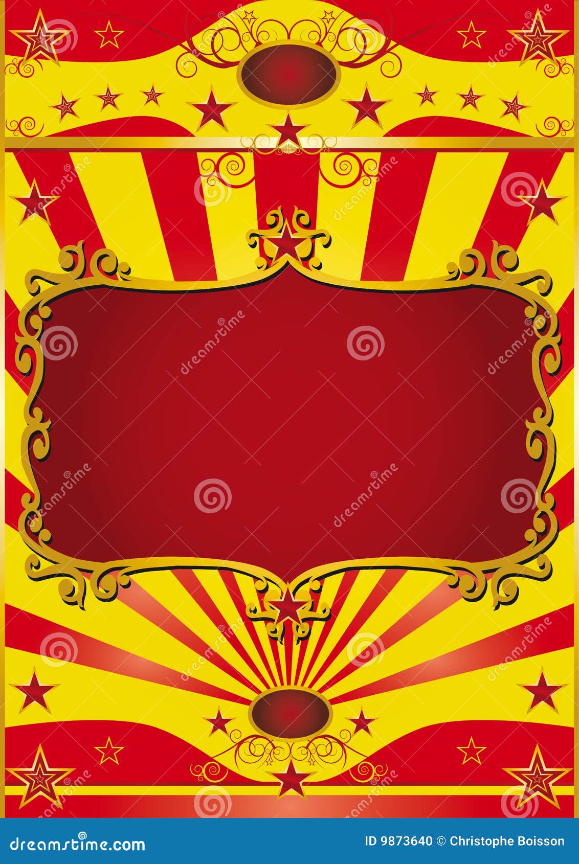 Circo do frame do poster ilustração do vetor. Ilustração de tradicional ...