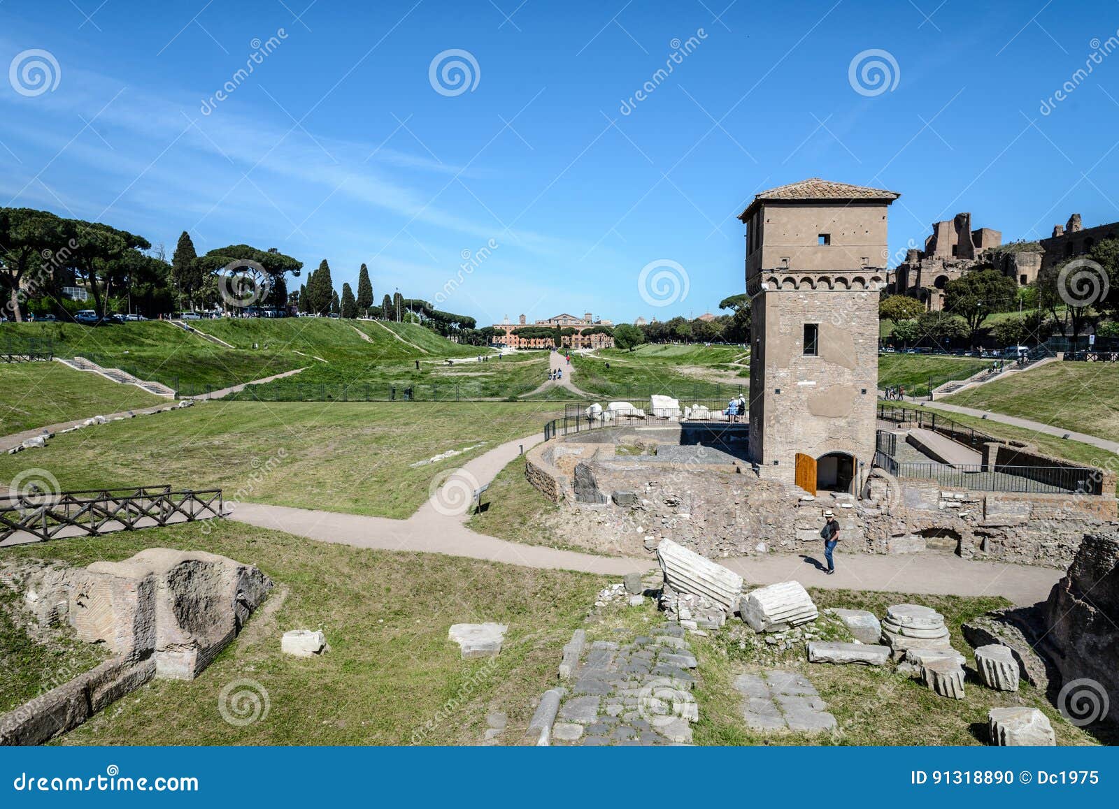 Circo Massimo in Rome, Italy Editorial Image - Image of saint, city ...
