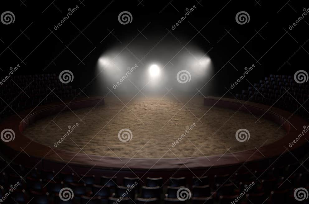 Circo Ring Empty ilustração stock. Ilustração de circo - 75895931