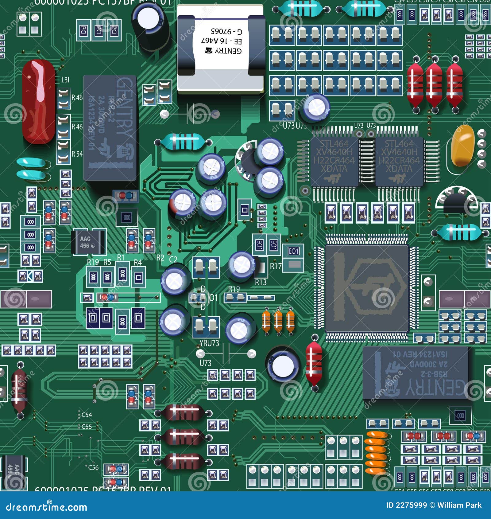 Circuit stock vector. Illustration of modern, solder, computers - 2275999