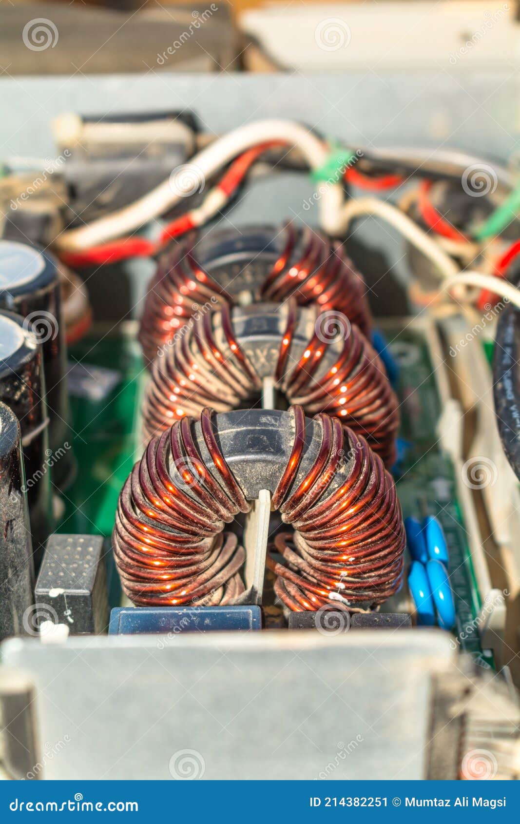 Circuit of a Ac Convertor or Motherboard Stock Image - Image of ...