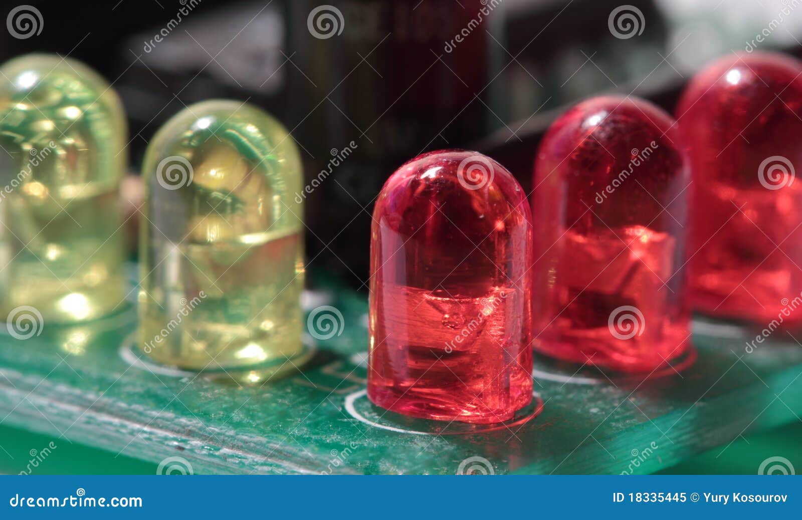 Circuit-board stock image. Image of illuminated, diode - 18335445