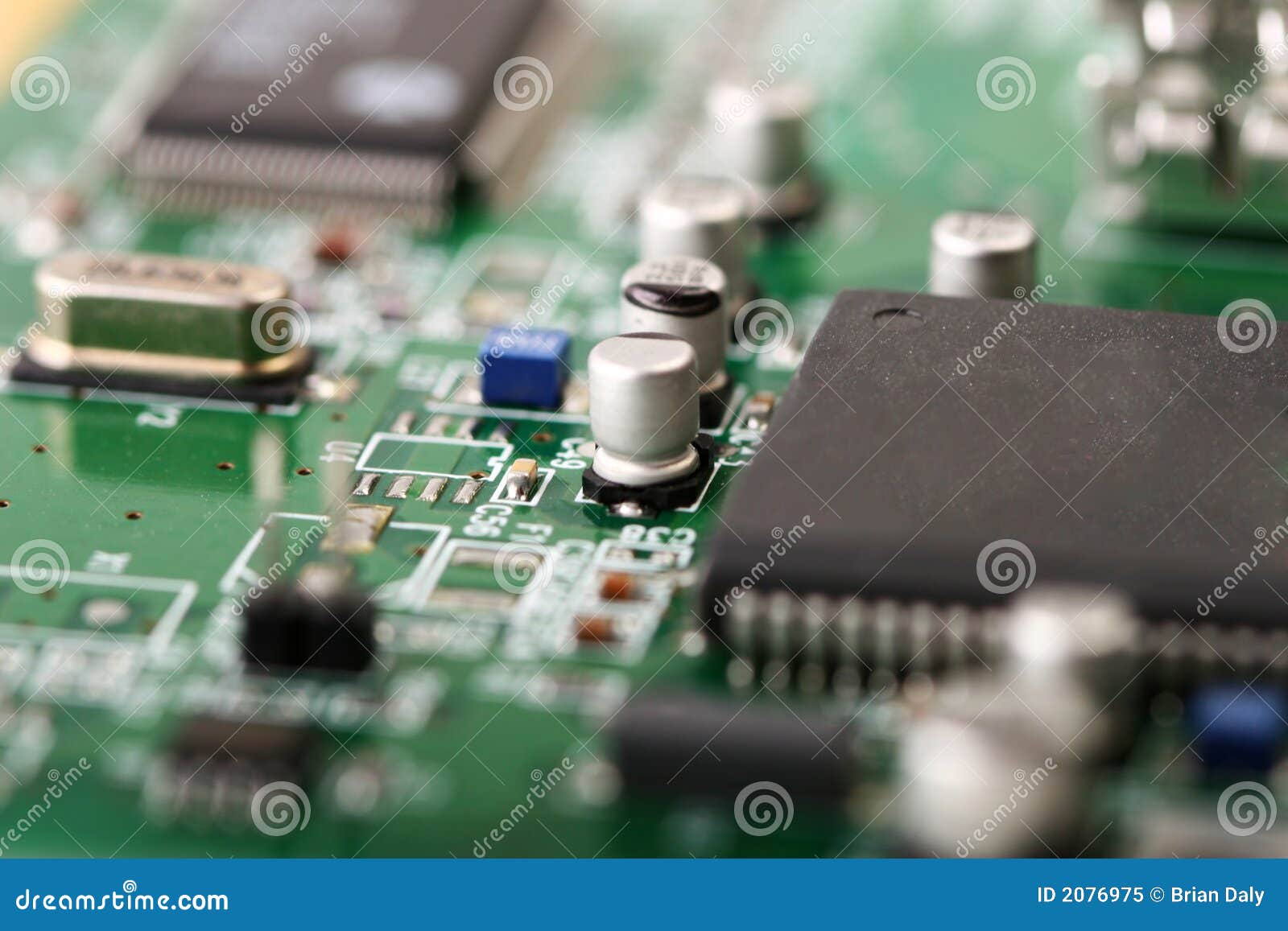 Circuit board stock image. Image of diodes, capacitors - 2076975