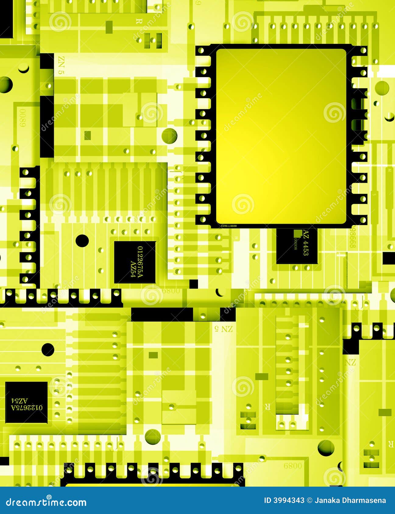 Circuit board stock illustration. Illustration of cyber - 3994343