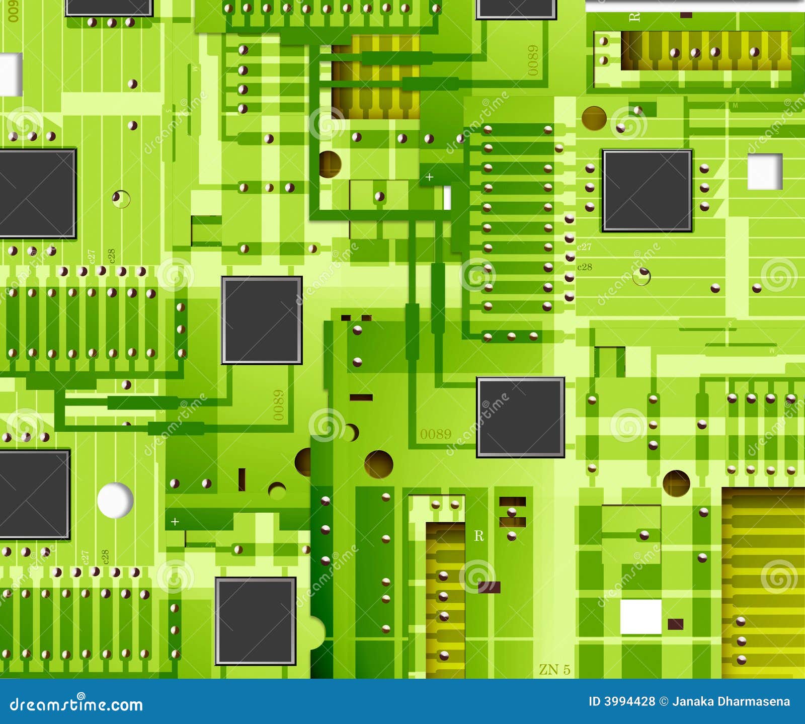 Circuit board stock illustration. Illustration of digital - 3994428