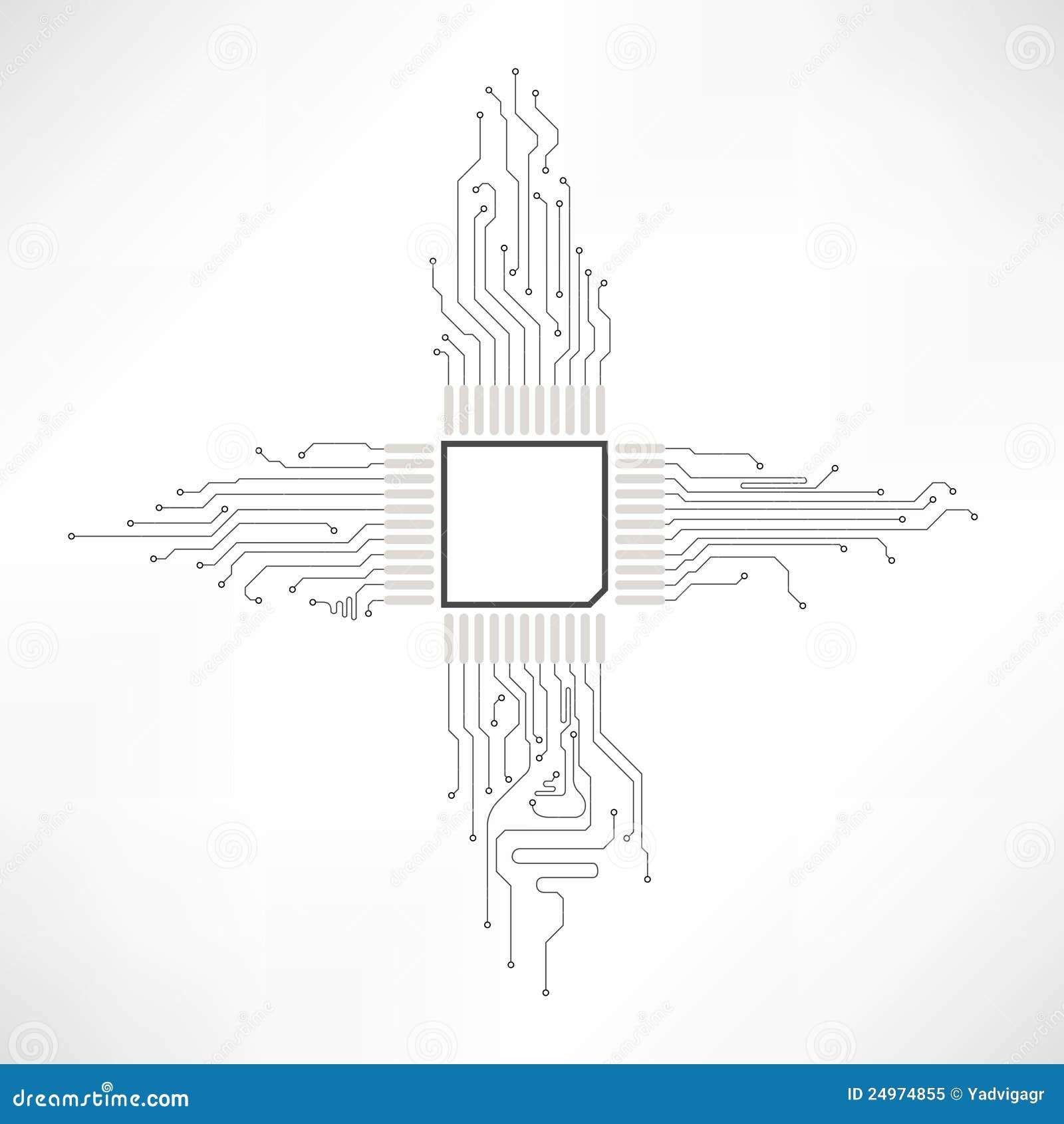 Circuit Board Abstract Element Stock Illustration - Illustration of ...