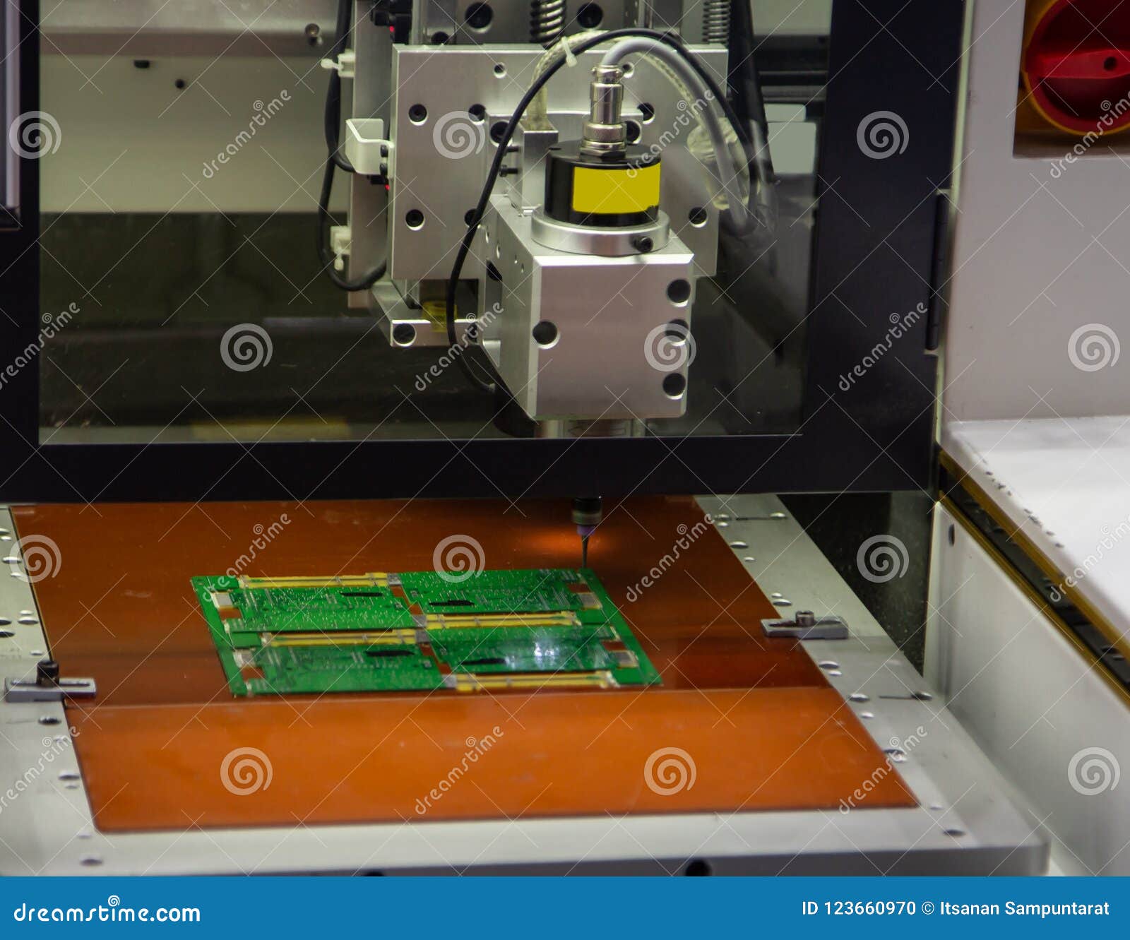 Circuit Board Assembly Machine Stock Photo - Image of industrial, plant ...