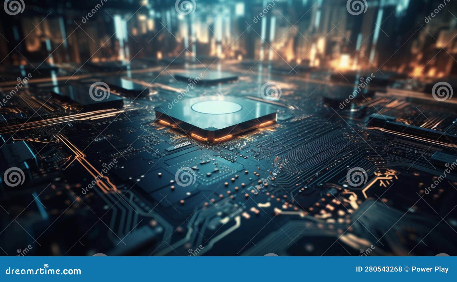 Circuit Board Background. Technology Concept Stock Illustration ...