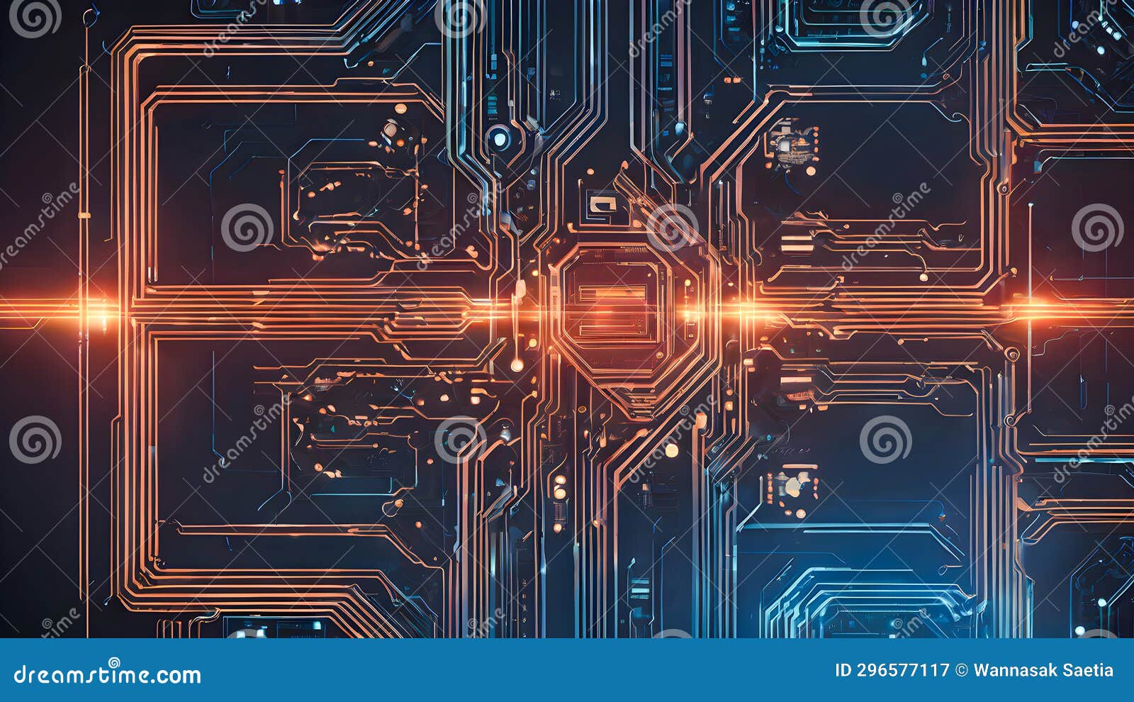 Circuit Board Background. Technology Concept Stock Illustration ...