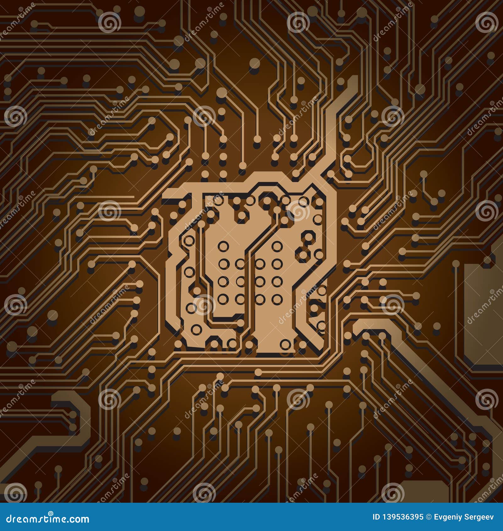 Circuit Board Background Texture Computer Technology. Technical Stock ...